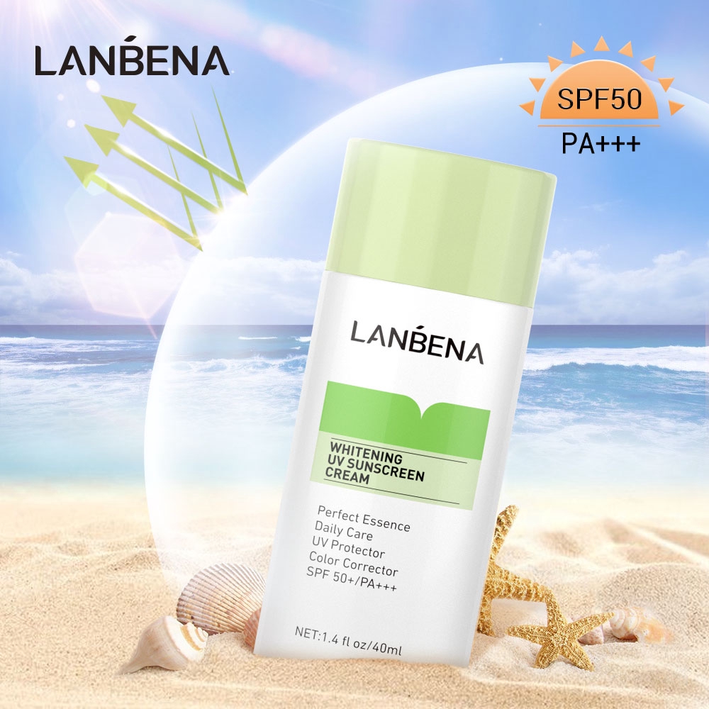 Lanbena Whitening Sunscreen Green Spf50 + 40ml | Shopee Philippines