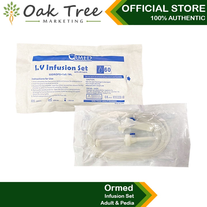 Ormed 25Pc Pack Infusion Set - Macroset And Microset | Shopee Philippines