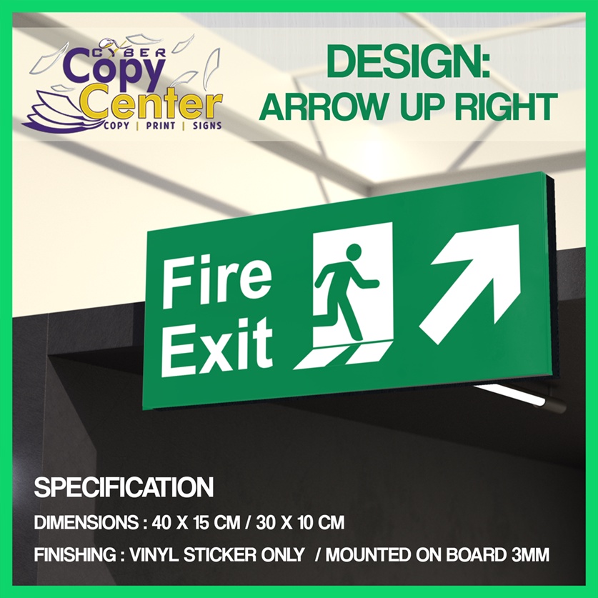 Emergency Fire Exit Sign Board - Fire Exit Signage - Fire Safety Signs ...
