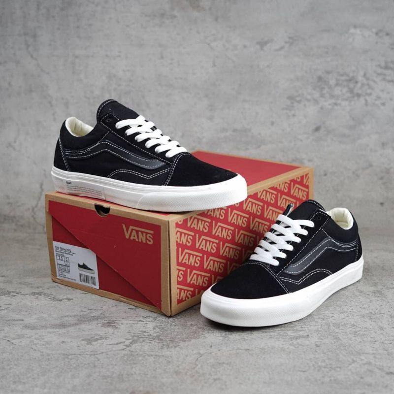 Vans Oldskool og black aspac black white | Shopee Philippines
