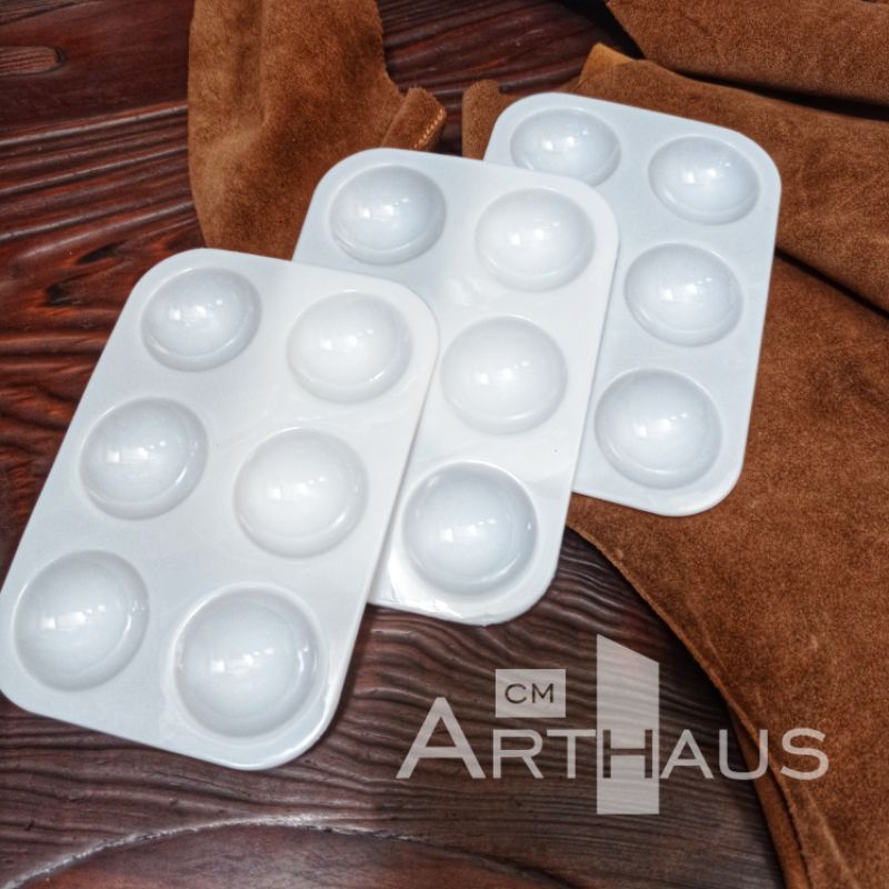 1pc Watercolor Plastic Mixing Plate / Palette - Small | Shopee Philippines