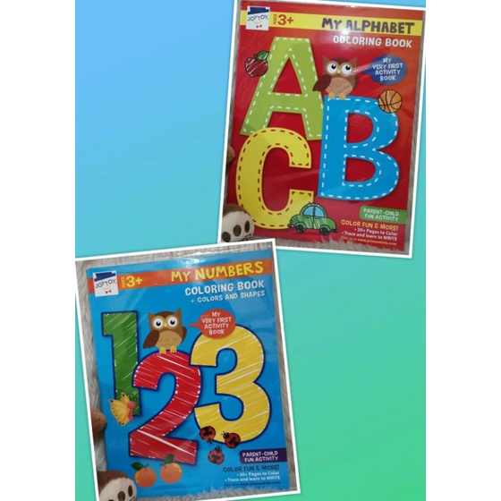 Coloring Book - My AlphabeT,Numbers | Shopee Philippines