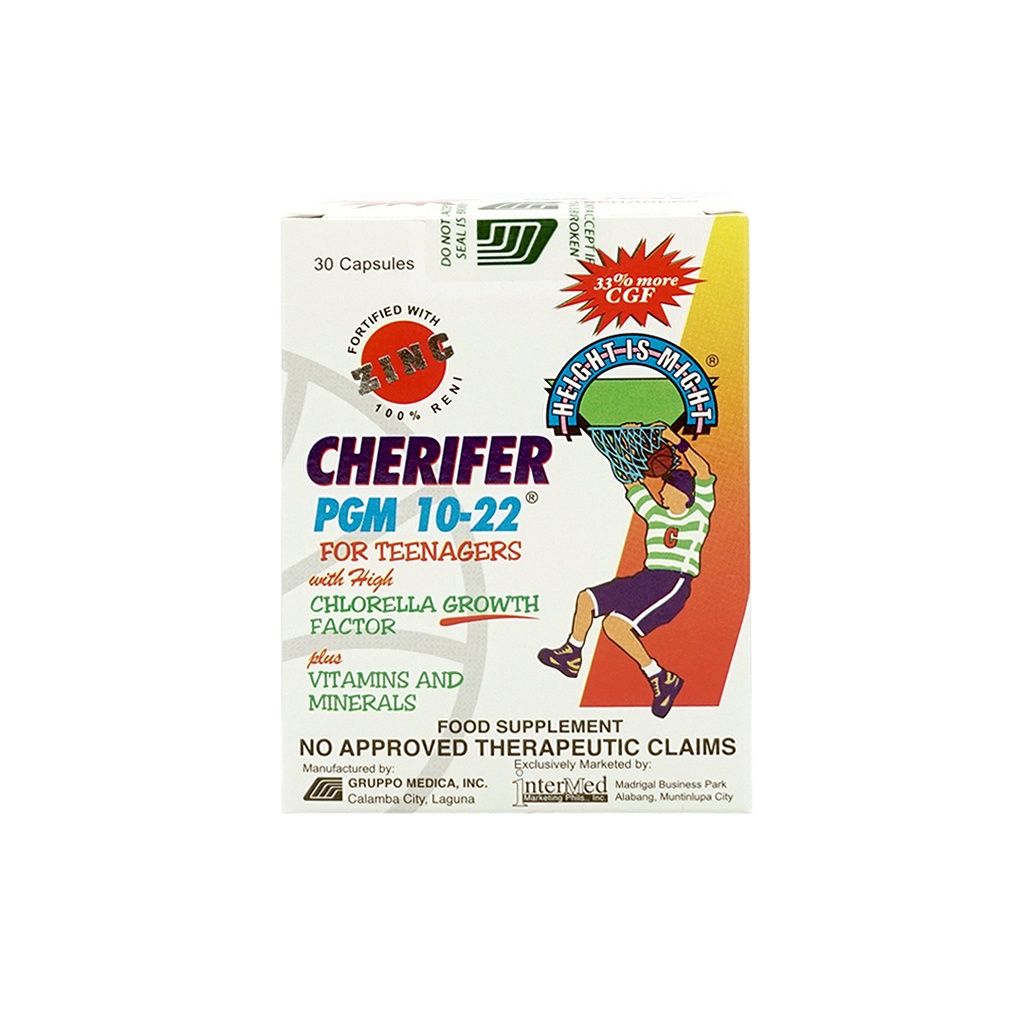 10pcs Cherifer PGM 10-22 Vitamins+Minerals+CGFr+Zinc Capsules for ...