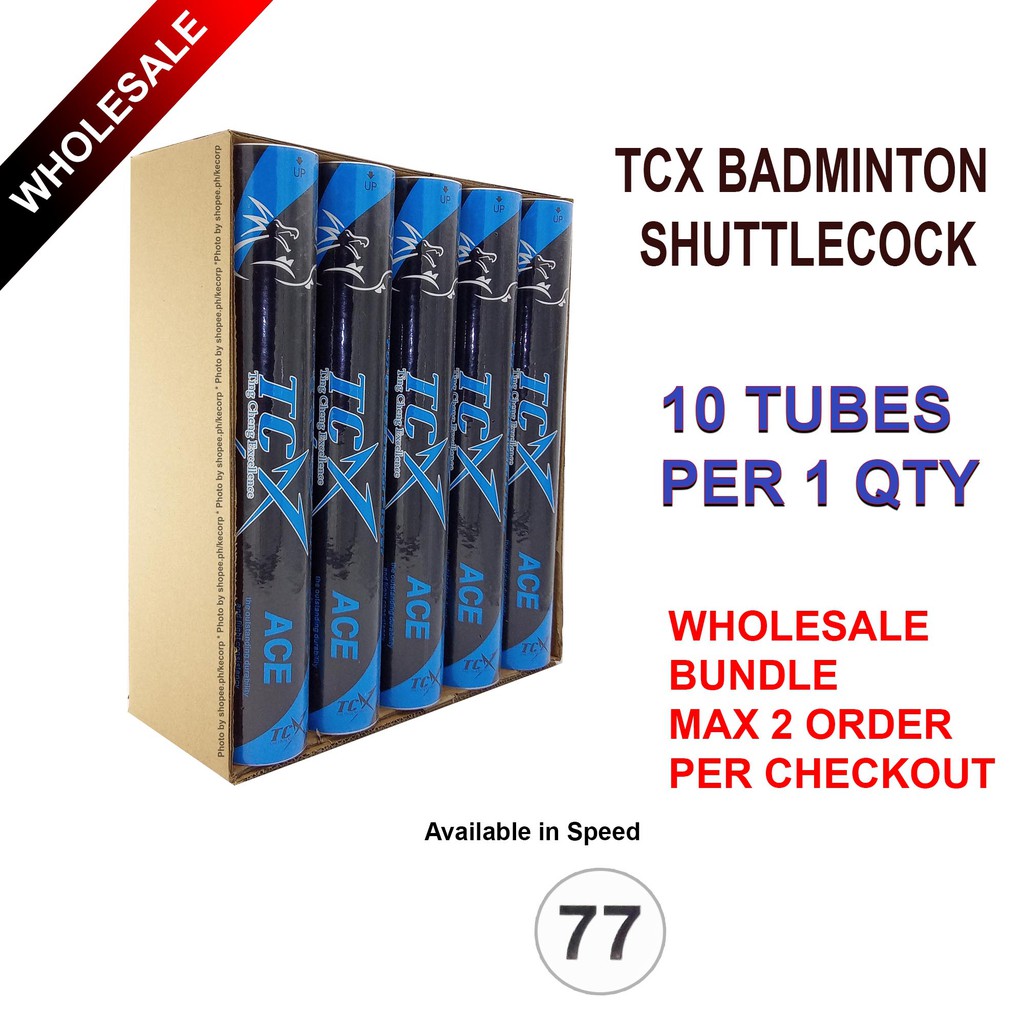 TCX Shuttlecock 10 Tubes - Wholesale - 5000 , 9000 , ACE KECORP_S1 ...