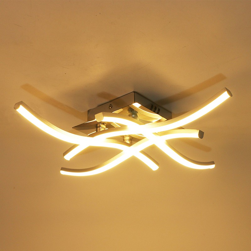 LED Ceiling Light Tricolor Chandelier Creative Ceiling Light Bedroom ...