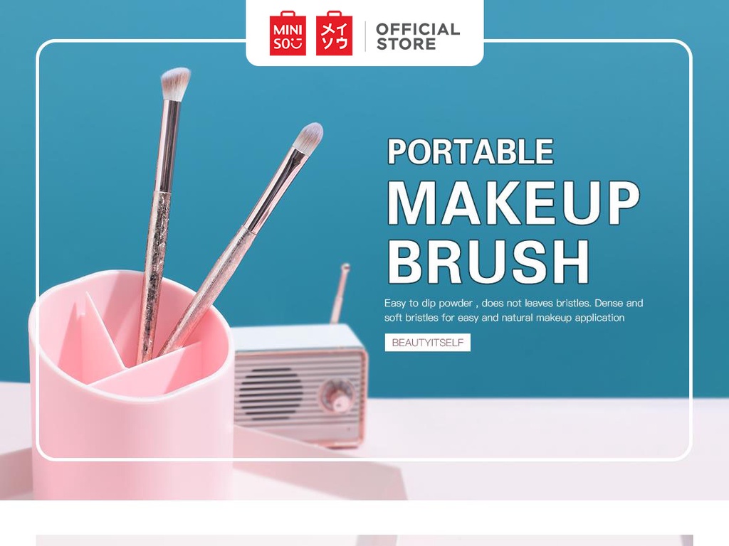 Miniso Snow Flake Nose Shadow Brush Concealer Brush | Shopee Philippines
