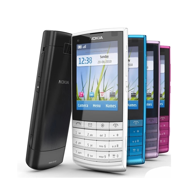 Original Unlocked Nokia X3-02 Mobile Phones GSM 3G WiFi Bluetooth 5MP ...
