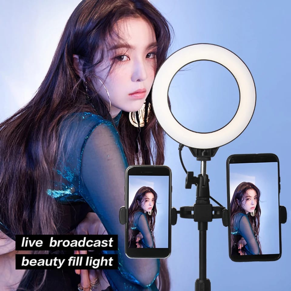 16cm LED Ring Light with 48CM Tripod Stand USB jy-06 FB Live Mobile ...