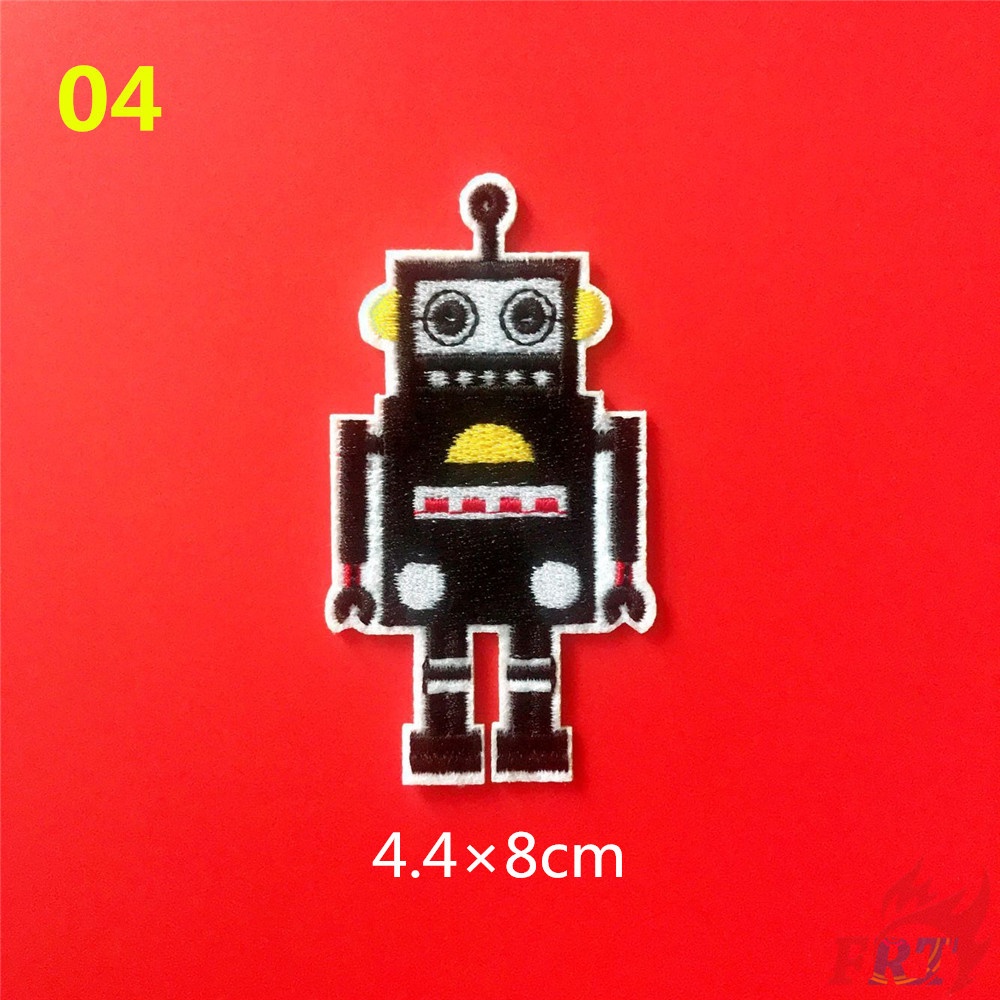 ☸ VSCO - Robots Patch ☸ 1Pc Cute Cartoon Robot Diy Sew on Iron on Badges Patches | Shopee ...