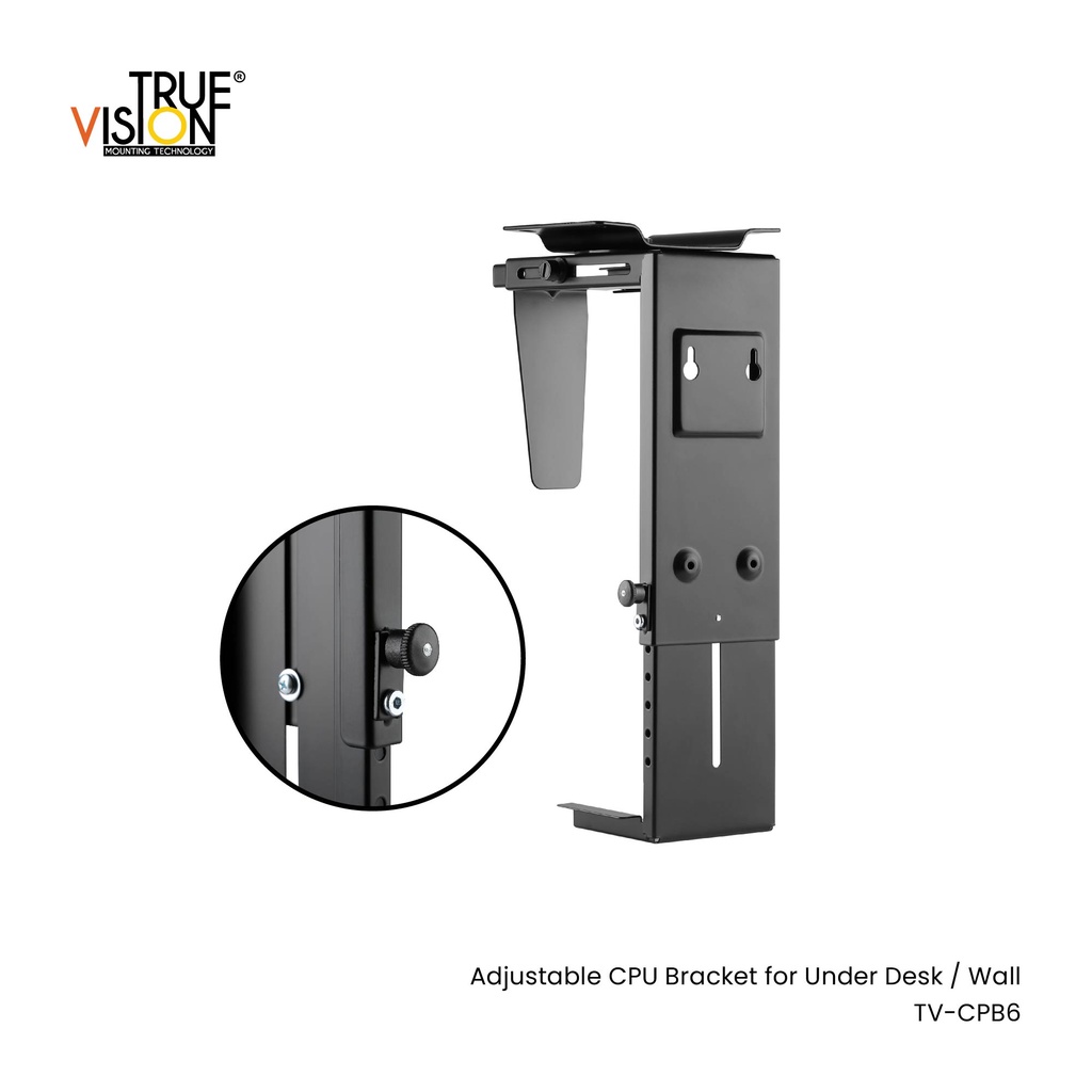 True Vision Adjustable CPU Bracket for Under Desk Wall TV-CPB6 | Shopee ...