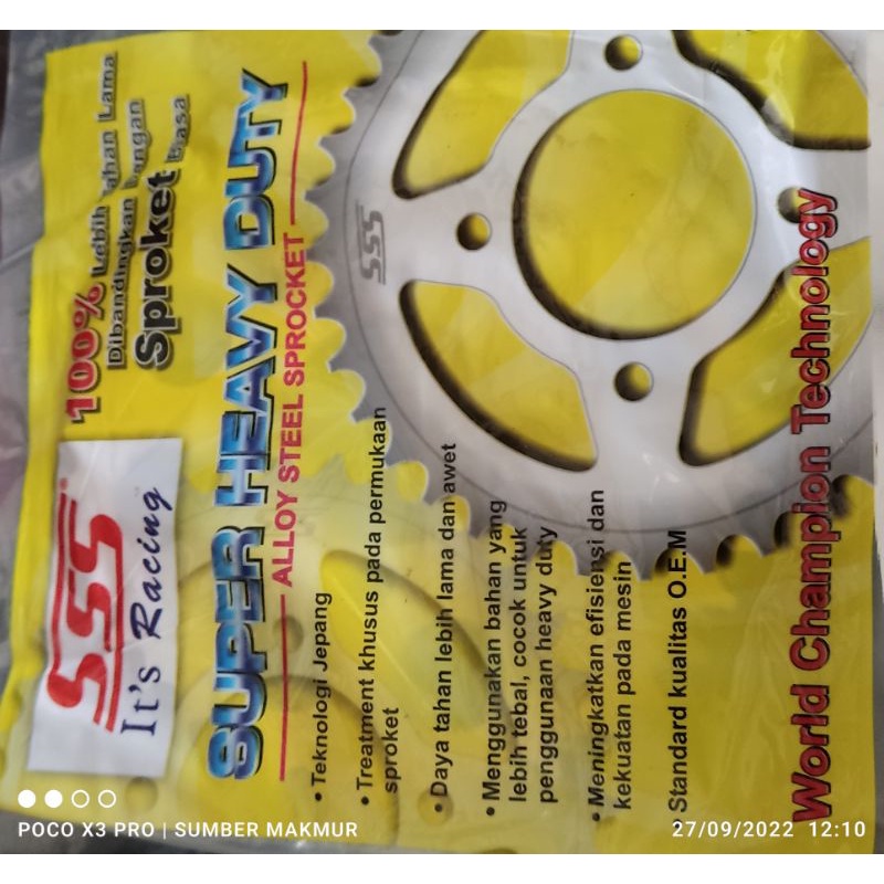 Sss Triple S Gear rear Gear Satria Fu Smash Shougun Satria 2 stroke ...
