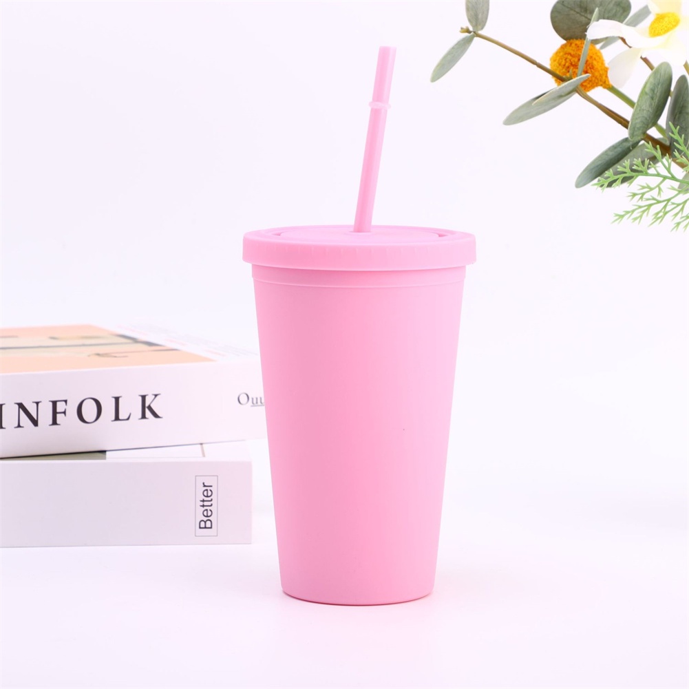 450ml Ins Starbucks Drinking Cup Tumbler With Straw Discoloration Water Bottle Reusable Cold Cup ...