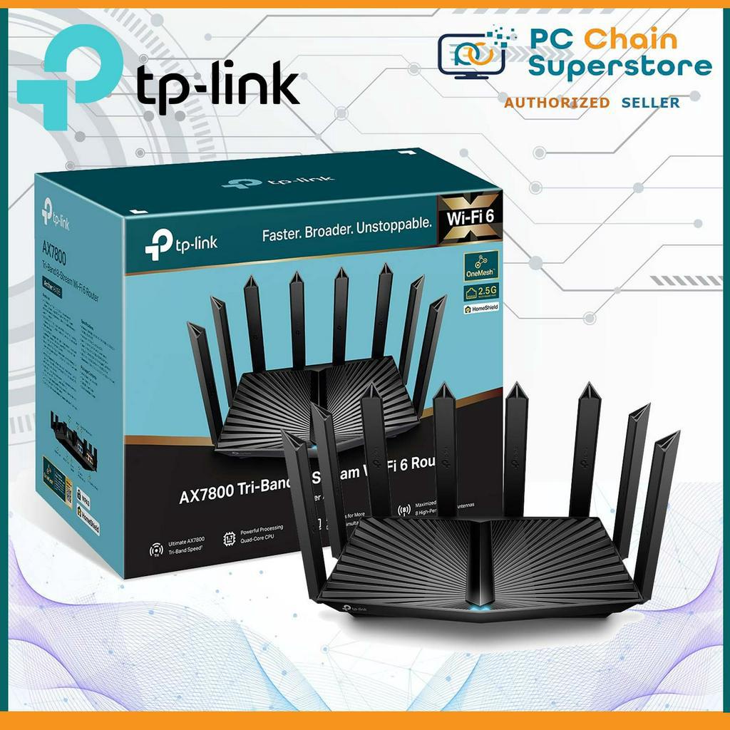 Tp-link Archer AX95 AX7800 Tri-Band 8-Stream WiFi 6 Router with 2.5G ...