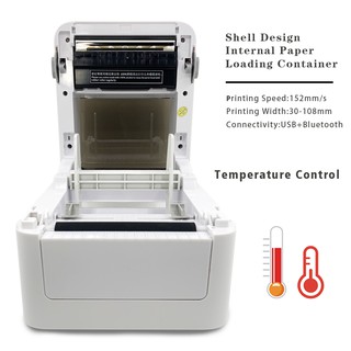 2 in1 USB & Bluetooth A6 Waybill Printer A6 Barcode Label Printing AWB ...