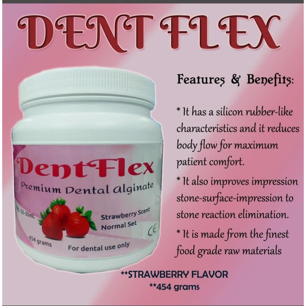 DentFlex Premium Dental Alginate 454g with free scoop (flavors: Apple ...