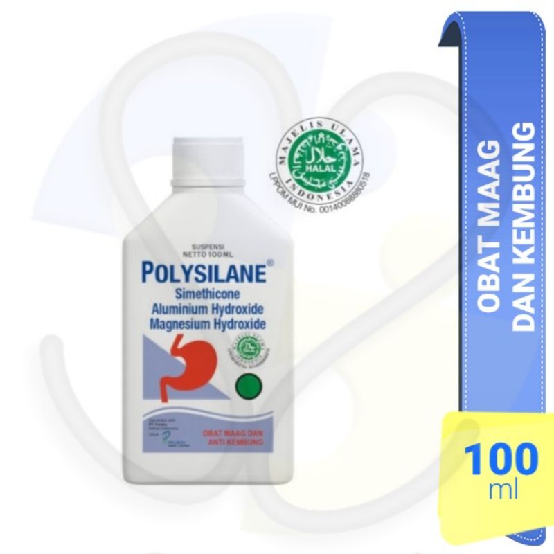 Polysilane Syrup 100ml/policelane Syrup 100ml/liquid Ulcer Medicine ...