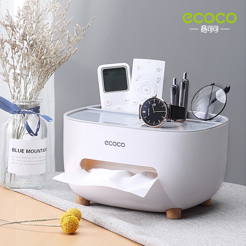 Ecoco Tissue Holder Aesthetic Tissue Dispenser Organizer Remote Holder ...
