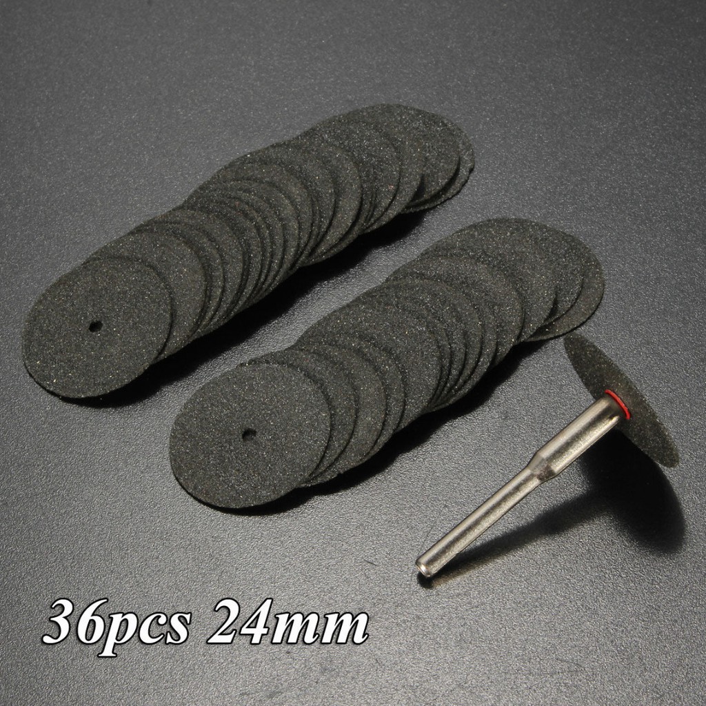 36Pcs 24mm Mini Diamond Cutting Discs Wheel Drill Bit For Rotary ...