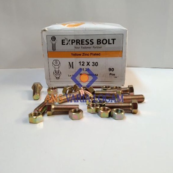 M12x30 mm bolts / 17 lock bolts / M12 bolts / Nut bolts | Shopee ...