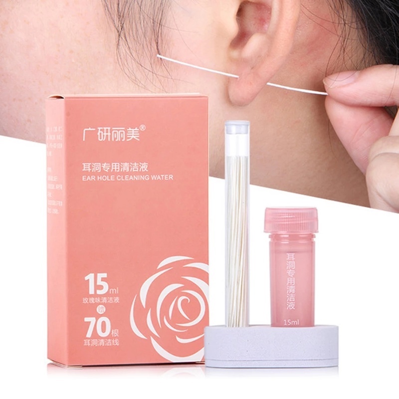1 Set 71Root Ear Hole Cleaning String 15ML Anti-Blocking Earwax Removal ...