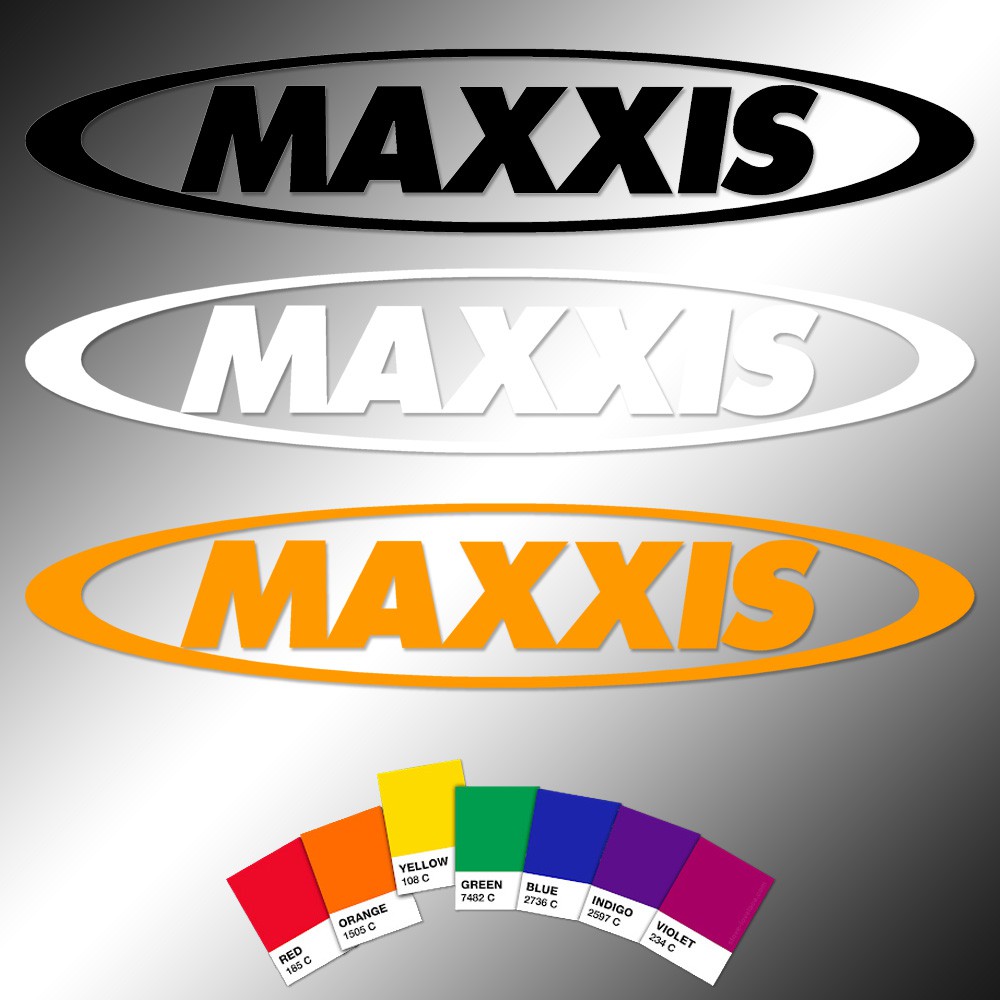 Sticker | (2) Maxxis Logo | Weather Proof Decal | 6 inches | Tires ...