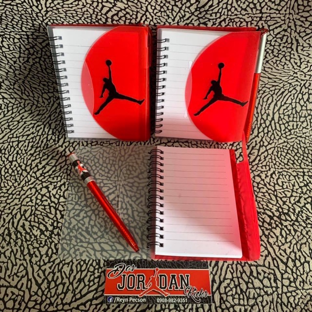 Jordan Costumized Mini Notebook w/ Pen - 35 each | Shopee Philippines