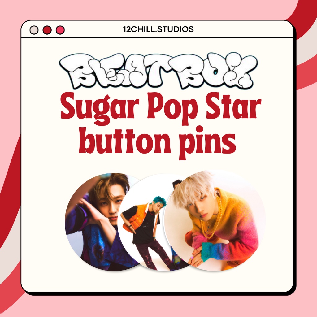 [Button Pin] NCT Dream 'Sugar Pop Star' Pins | Shopee Philippines