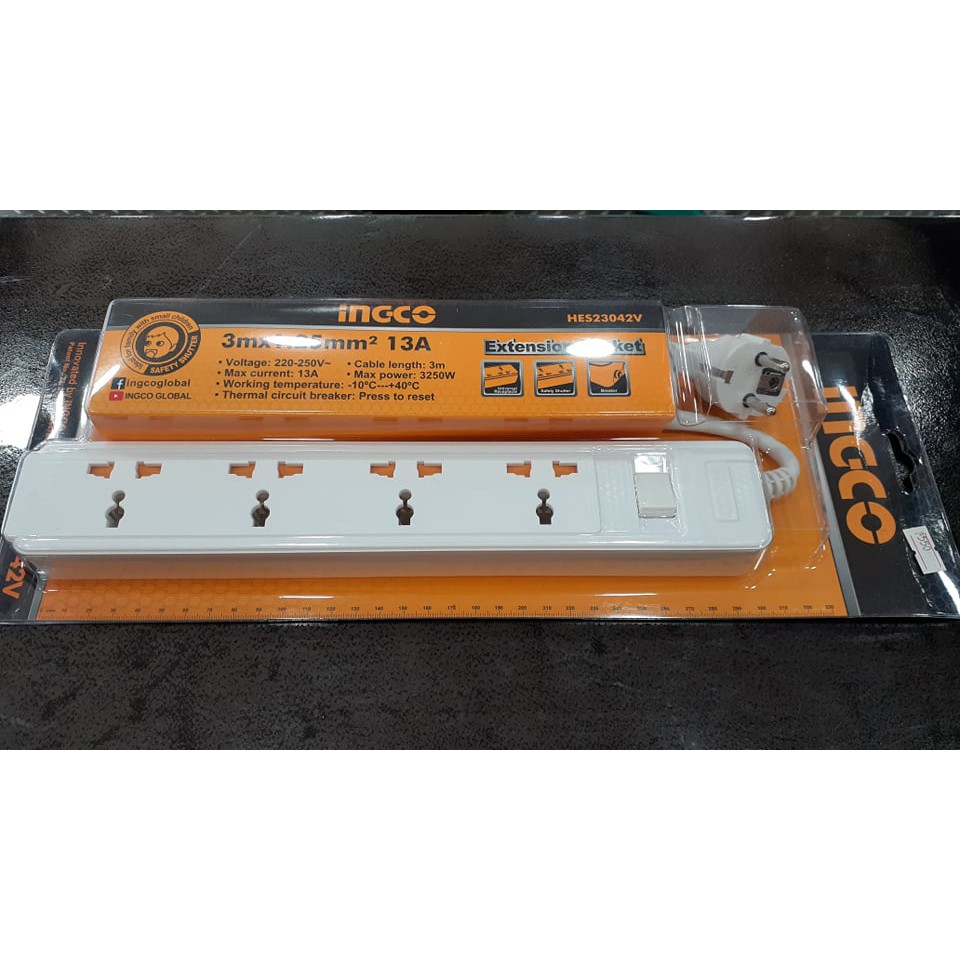 INGCO Electrical Extension Socket HES23042V | Shopee Philippines