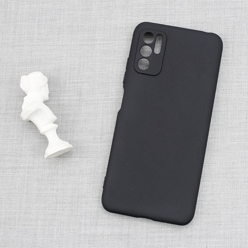Xiaomi Poco M3 Pro 5G Case Matte Black Silicone Soft TPU Cover Xiaomi ...