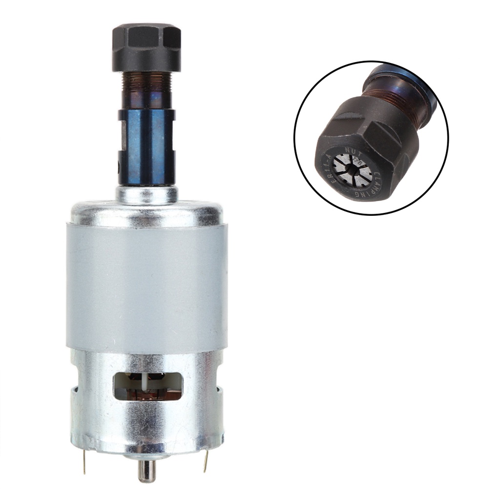 DC 12-36V 775 DC Motor Router Machine Motor with ER11 Spindle ...