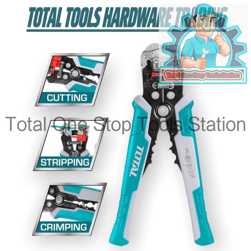New TOTAL Automatic wire stripper 210mm Premium Industrial TOOLS ...