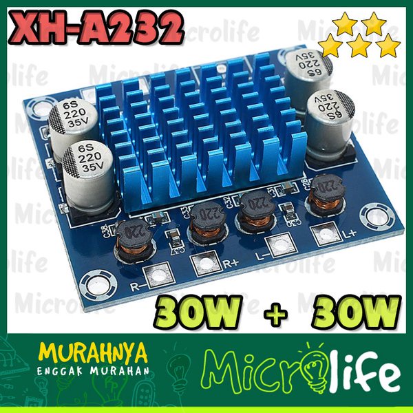 Xh-a232 Stereo Digital Audio Amplifier TPA3110 30w+30w 2.0 Channel ...