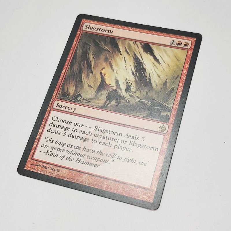 MTG Card SLAGSTORM Magic the Gathering Trading Card Game Red | Shopee ...