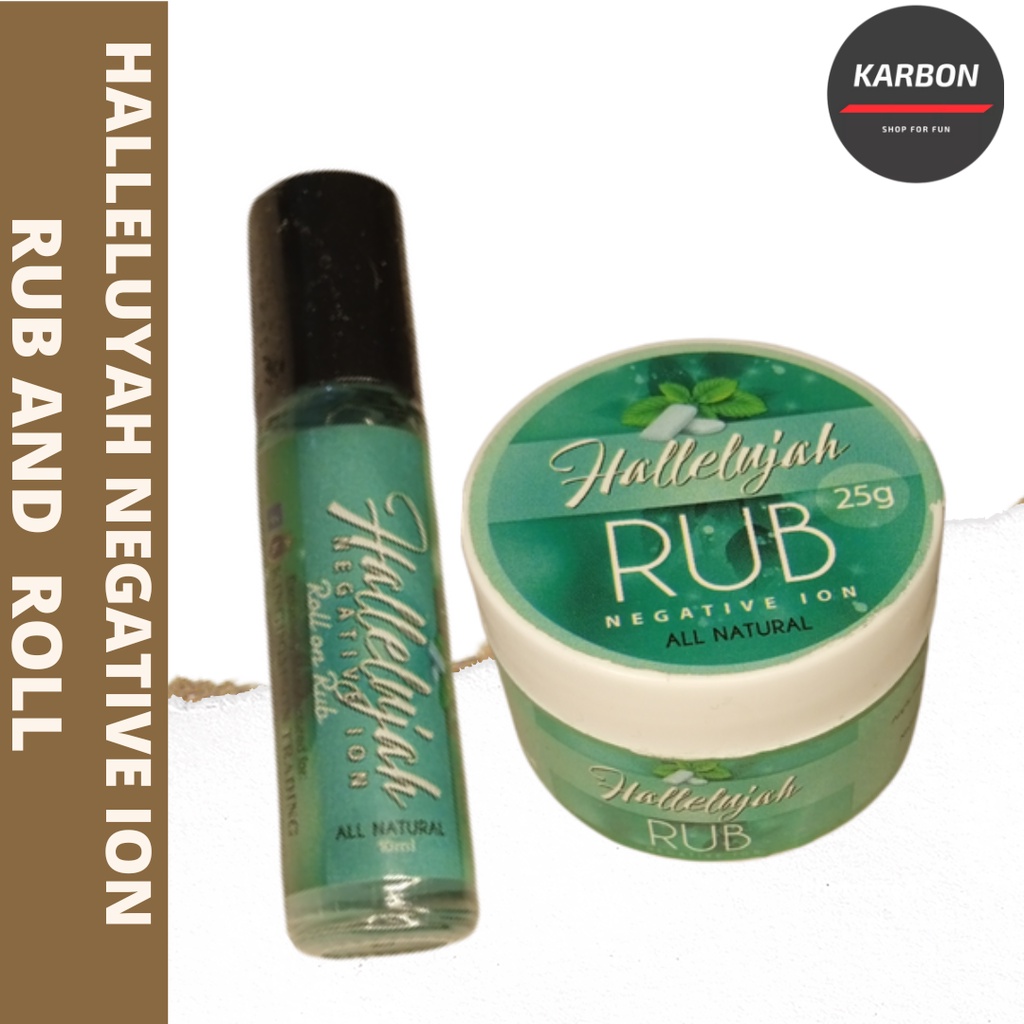 Hallelujah Rub and roll on Negative ion 25g Kingdomson | Shopee Philippines