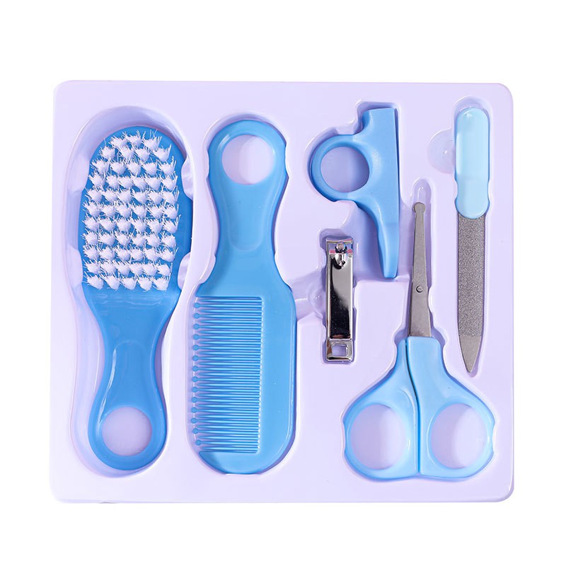 6Pcs Newborn Baby Healthcare Kits Set Babies Nail Hair Manicure Brush ...