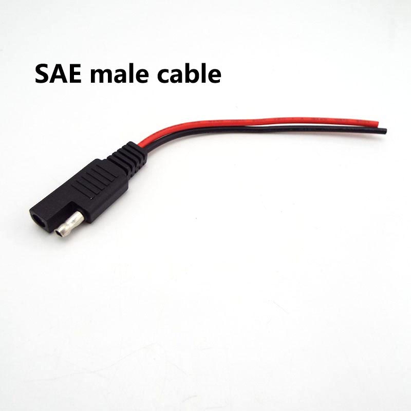 18AWG 10CM SAE Male Female Cable Power Extension Connector Wire for DIY ...