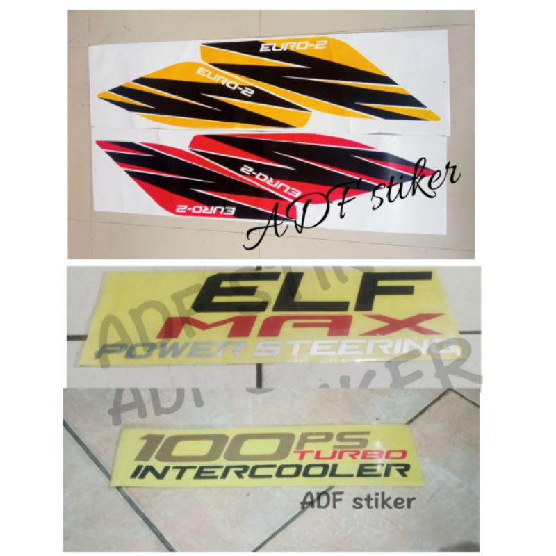 Isuzu Elf Sticker Set Elf Max 100ps nkr Nhr / Elf Max Sticker 100ps ...