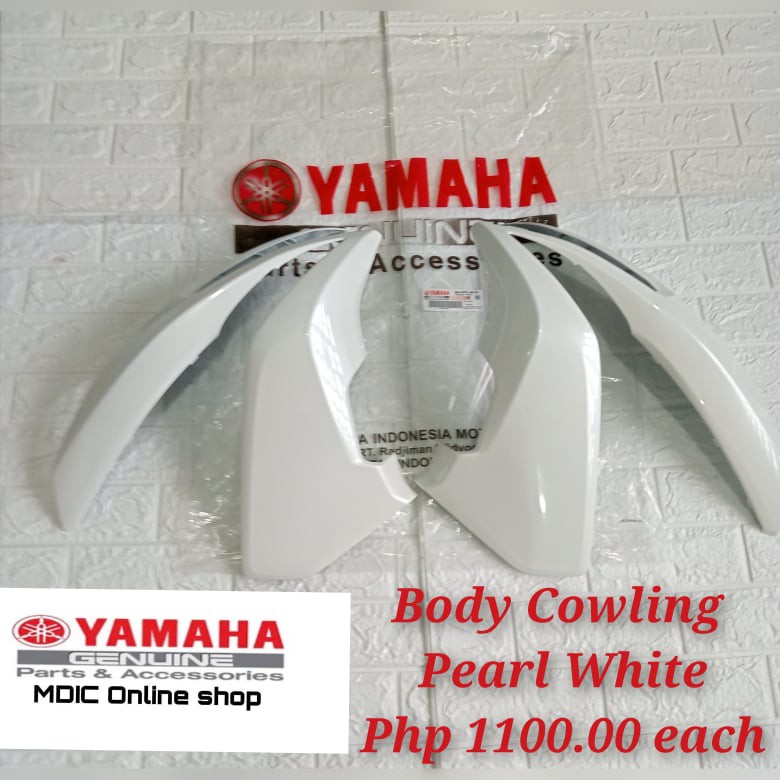 BODY COWLING PEARL WHITE AEROX V1,Yamaha Genuine Parts | Shopee Philippines