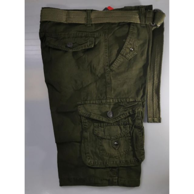 CC Fashion shorts mens short plain 6pocket w/belt 9303# | Shopee ...