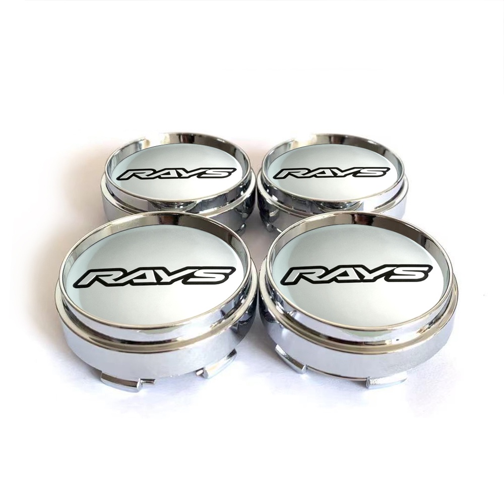 Hosher 4pc 66MM rays Car sport rim wheel center cap VOLK RACING RAYS ...
