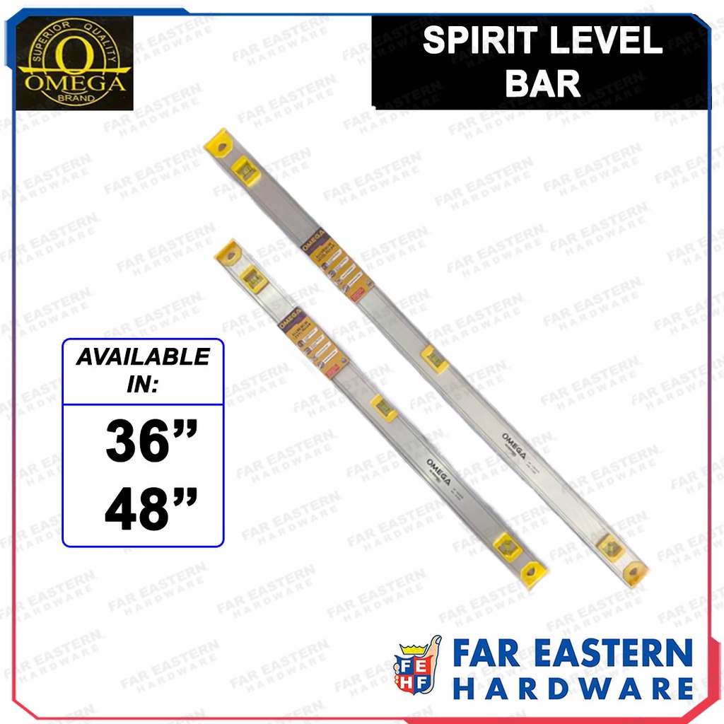 OMEGA Spirit Level Bar Aluminum 36" | 48" | Shopee Philippines