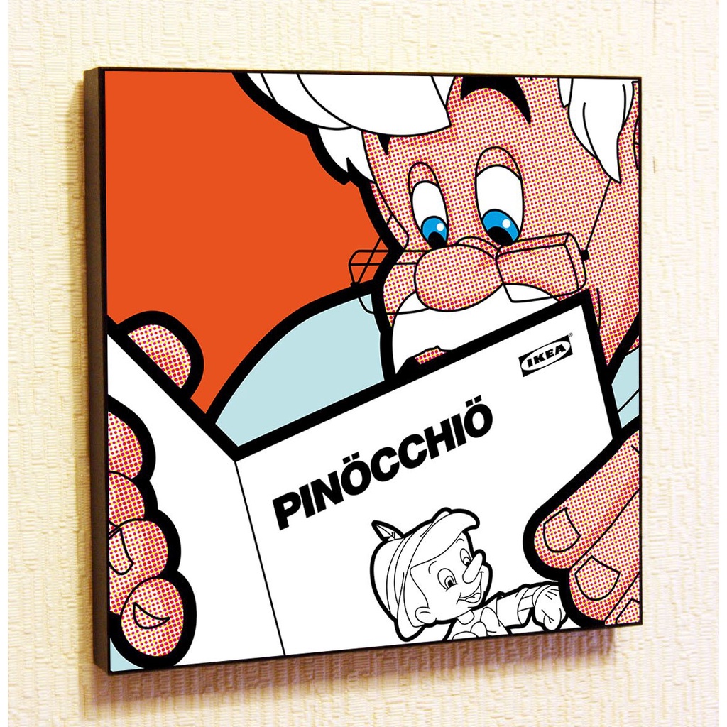 Mister Geppetto Pinocchio Disney Ikea Framed Poster Pop Art for Decor ...