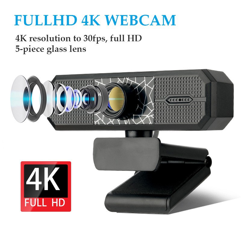 4K Webcam Web Camera Digital Hd Camera With MIC For Pc Laptop Free ...