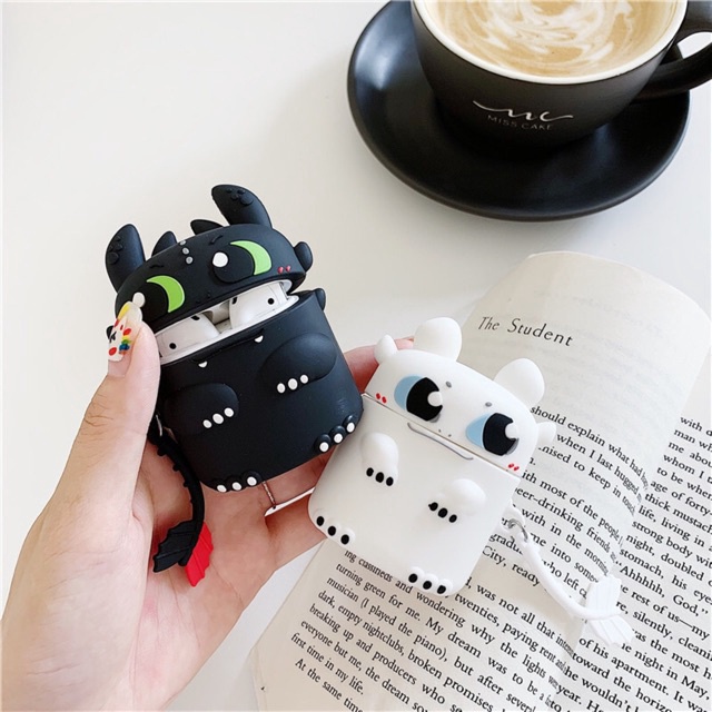 Night Fury Black White Dragon Airpods Protective Case for AirPods i12 ...