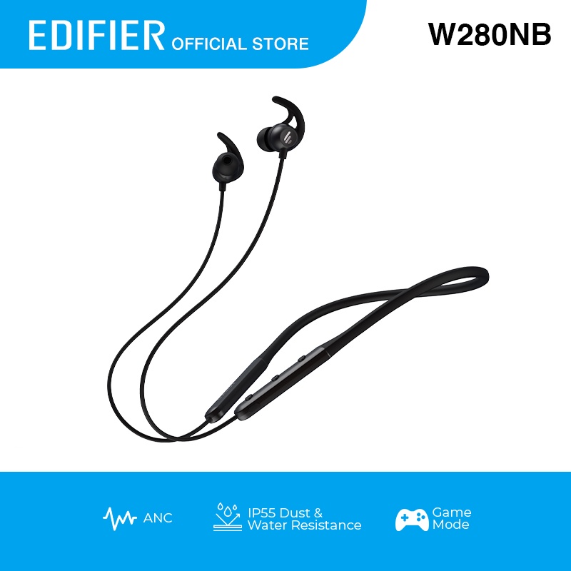 Edifier W280NB - Wireless Bluetooth Neckband Earphone with ANC | Game ...