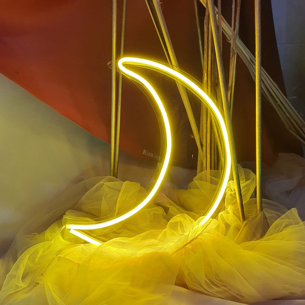 Neon Sign / Neon Flex / Light MOON (MOON) | Shopee Philippines