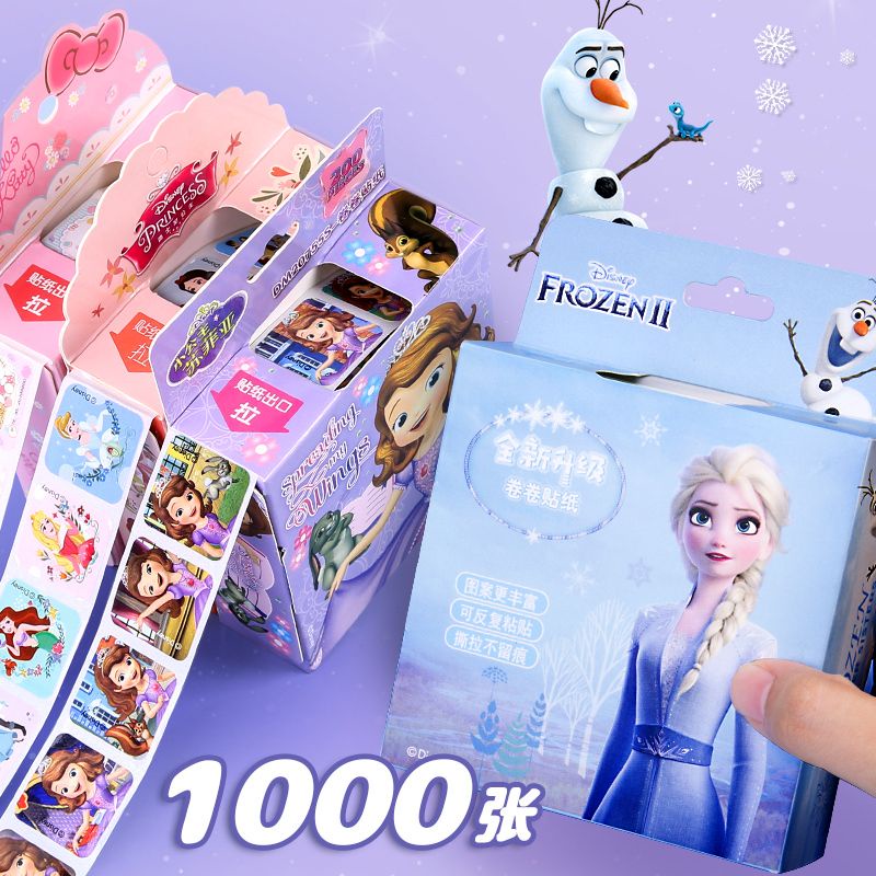 Disney Stickers Frozen Elsa ins Japanese Cute Children Cartoon Princess ...