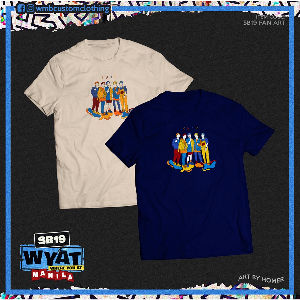 SB19 Fan Art Shirt by WMB Clothing | Shopee Philippines