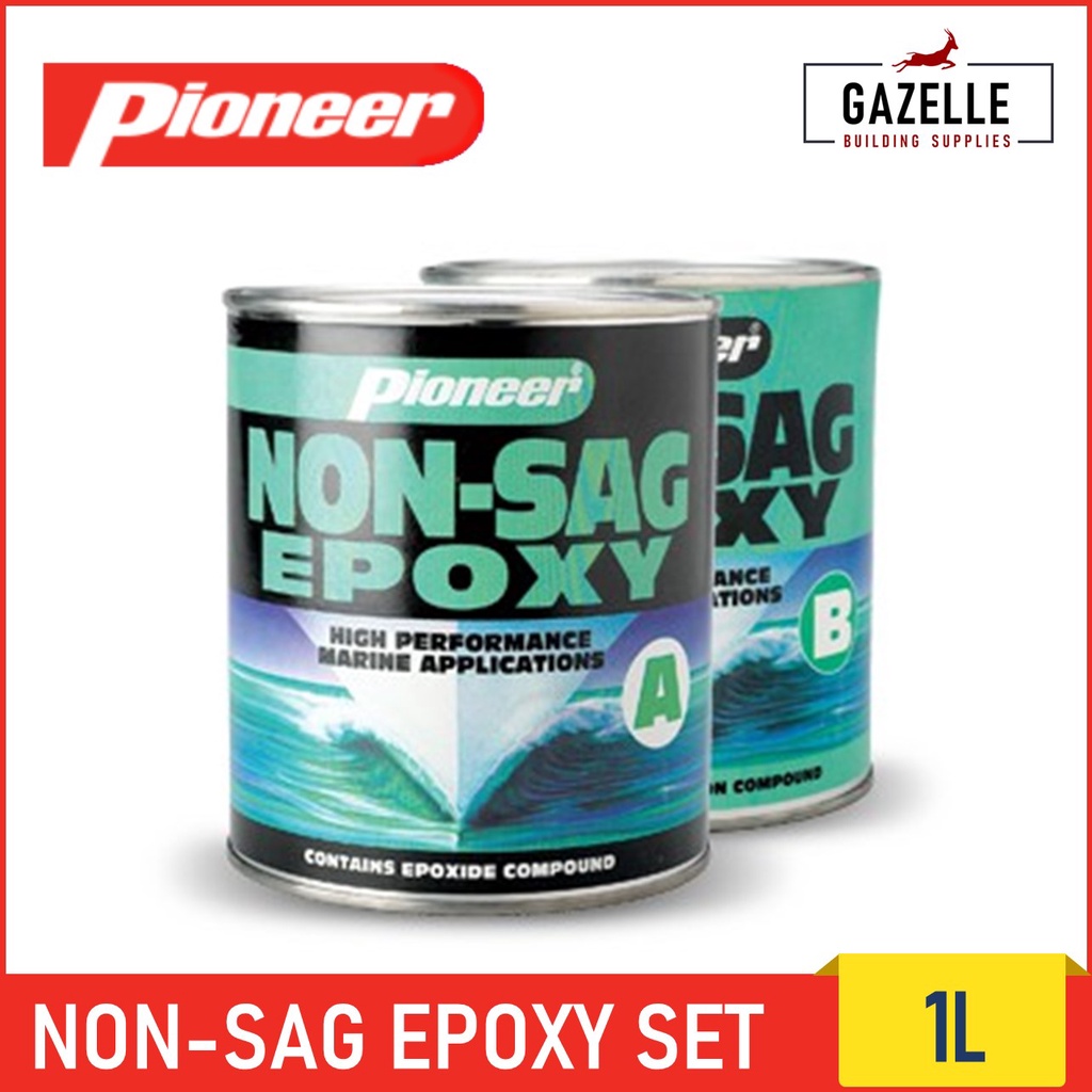 Pioneer All Purpose Epoxy Set ( A & B) / Marine Epoxy Set / Non-Sag ...