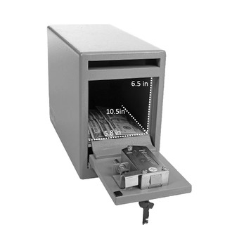 SENTRY SAFE UC-025K Under Counter Small Cash Depository Vault with Drop ...